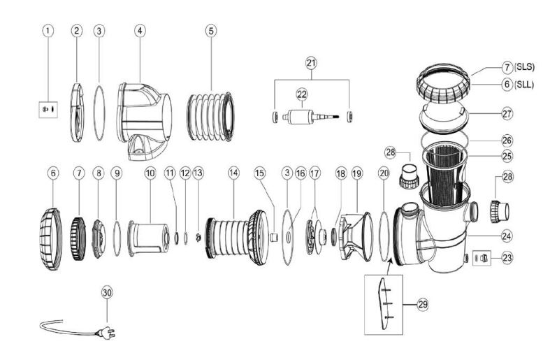 Davey Silensor SLS300 / SLL300 Impeller Assembly